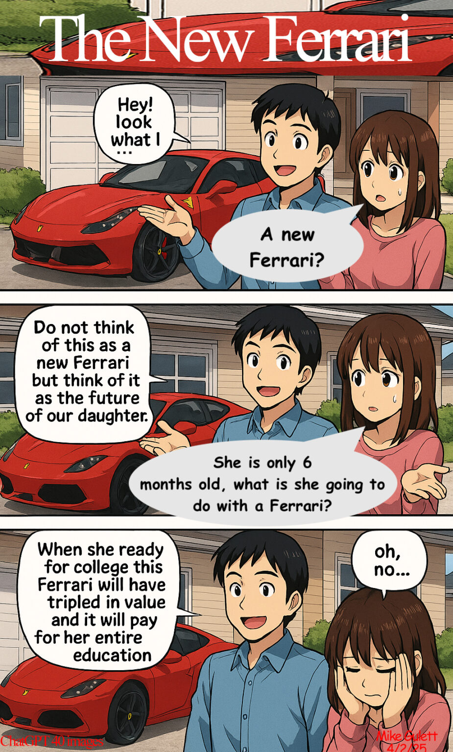 The New Ferrari Cartoon - MyCarQuest.com